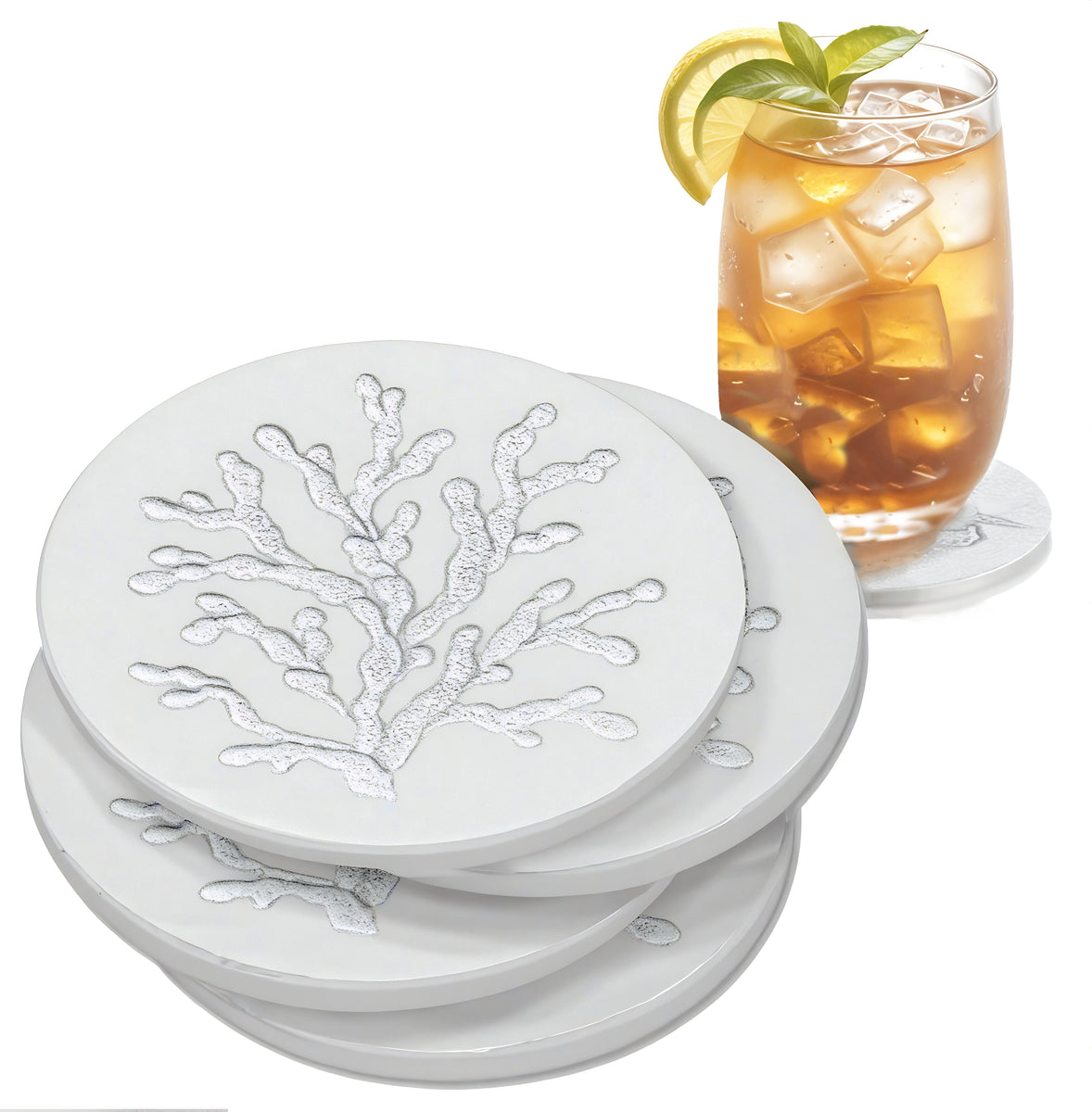 Coral Drink Coasters – McCarter Coasters